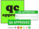 QC Labels - Quality Control Labels & Quality Assurance Labels