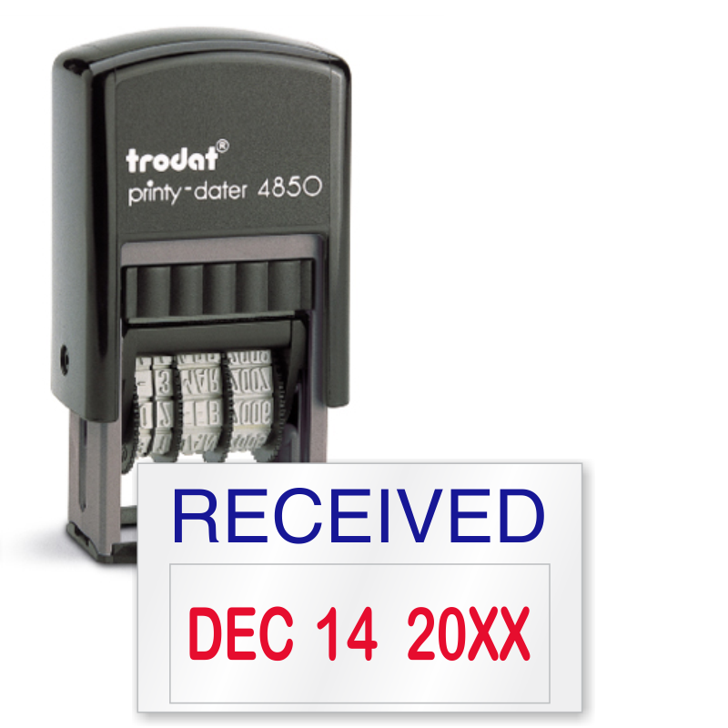 Received Date Inspection Self Inking Stamp Signs SKU IS 0143 Received Date Inspection Self Inking Stamp Signs SKU IS 0143