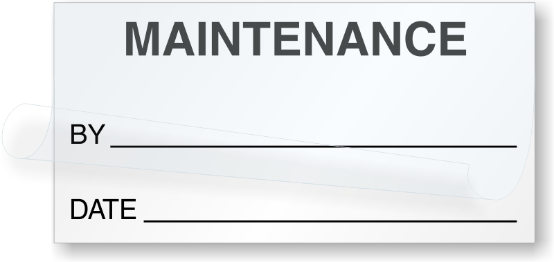 Aluminum & Self-Laminating Preventive Maintenance Labels