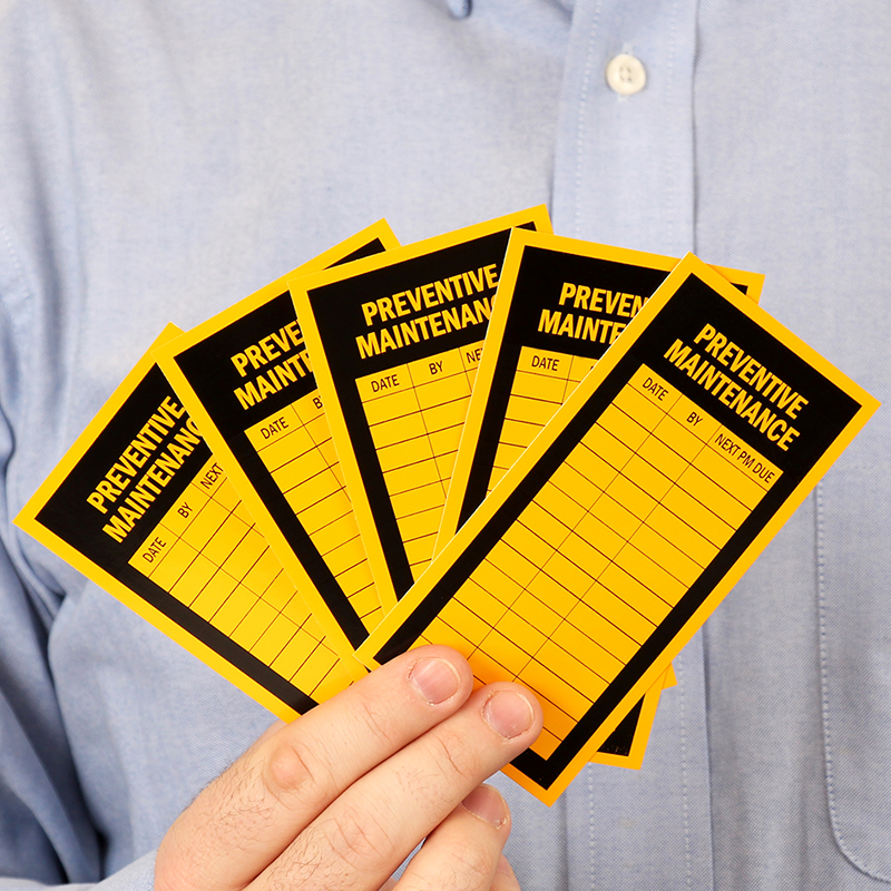 Preventive Maintenance Inspection Record Label, SKU: LB-2099