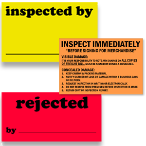 Repair Labels | Rework Labels | Repaired By Labels