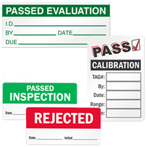 Passed Quality Control Labels | Passed Inspection Labels