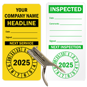 QA Accepted Date Inspection Stamp Self Inked Signs, SKU: IS-0141