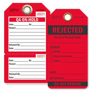 Quality Control Tags
