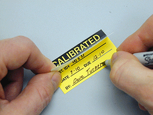Self-Laminating Calibration Labels